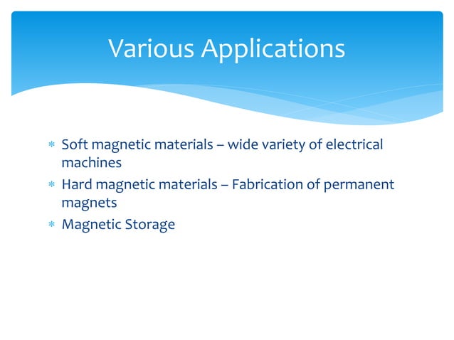 Applications of magnetics | PPTX