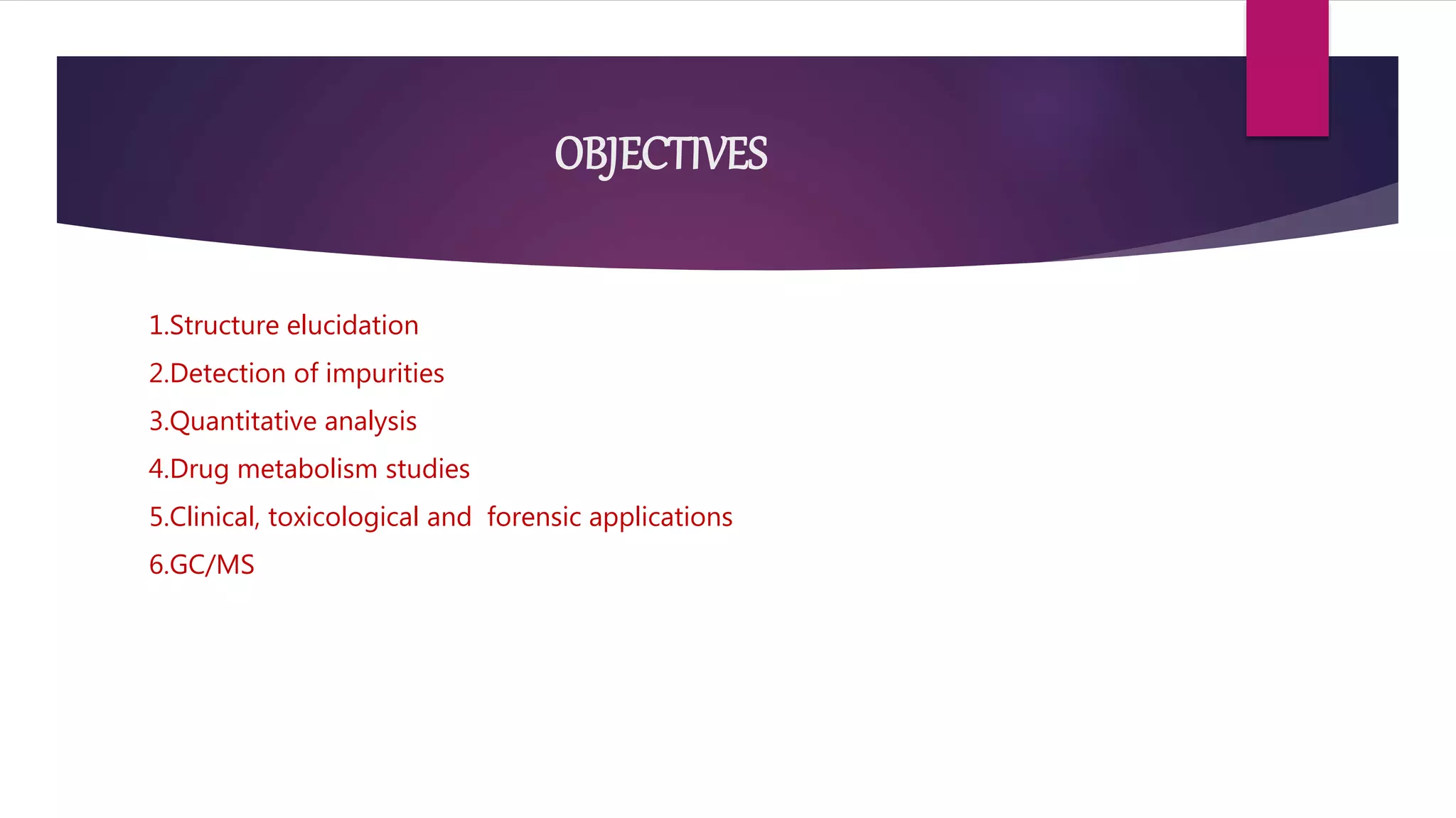 Applications of mass spectrometry | PPTX