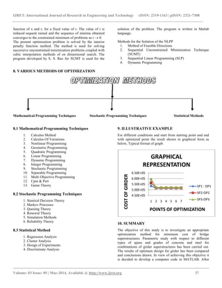 Applications of matlab in optimization of bridge | PDF
