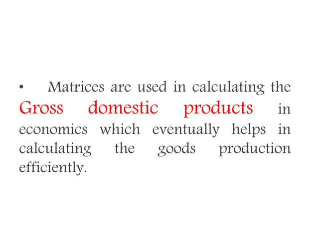 Applications of matrices in real life | PPTX | Physics | Science