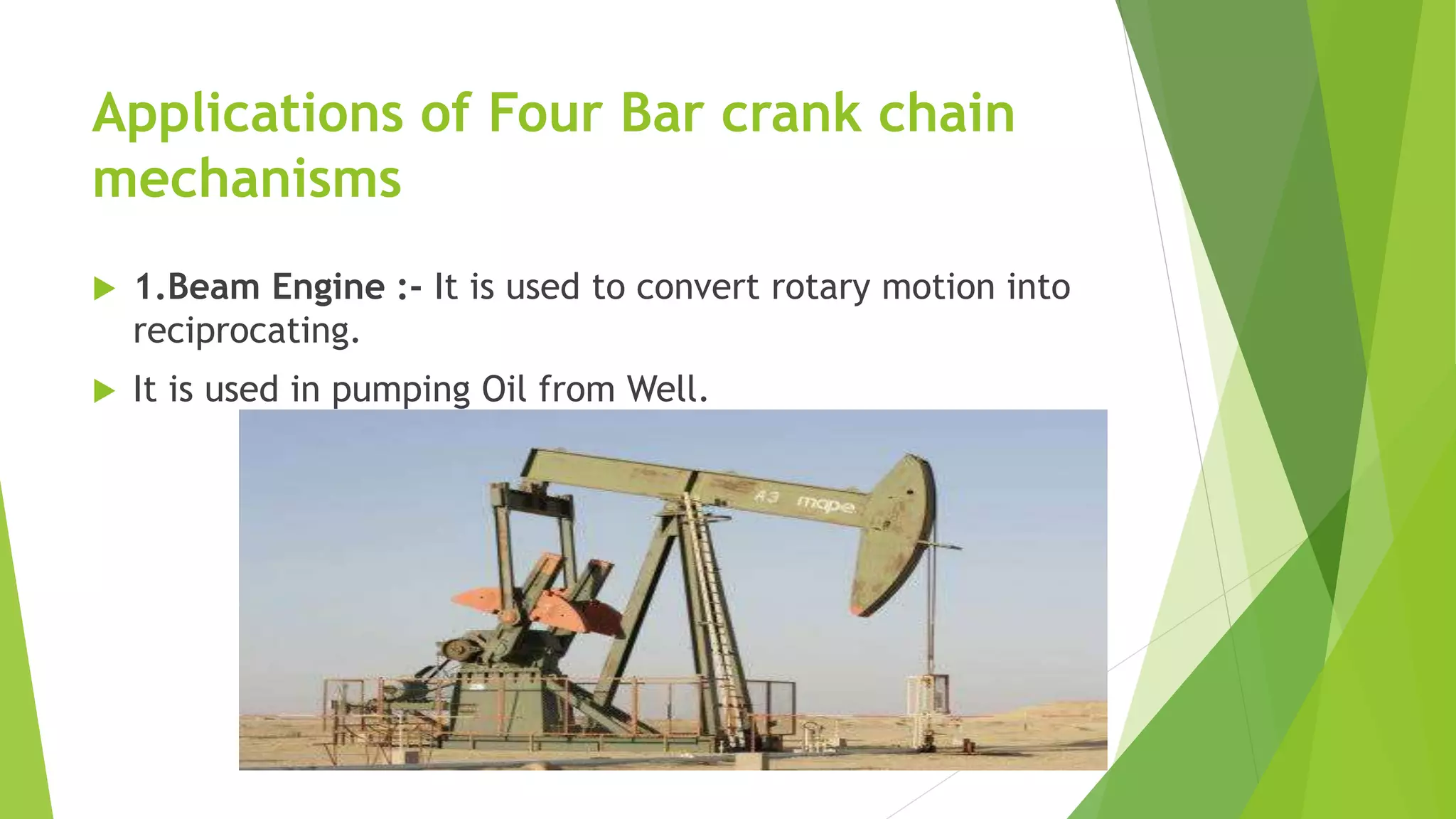 Applications of mechanisms | PPTX