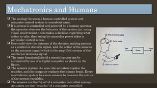 Applications of Mechatronics in various fields. | PPTX