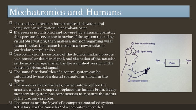 Applications of Mechatronics in various fields. | PPTX