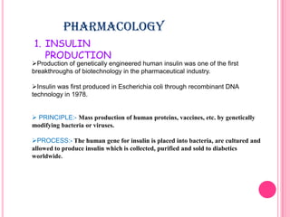 Applications of medical biotechnology | PPTX
