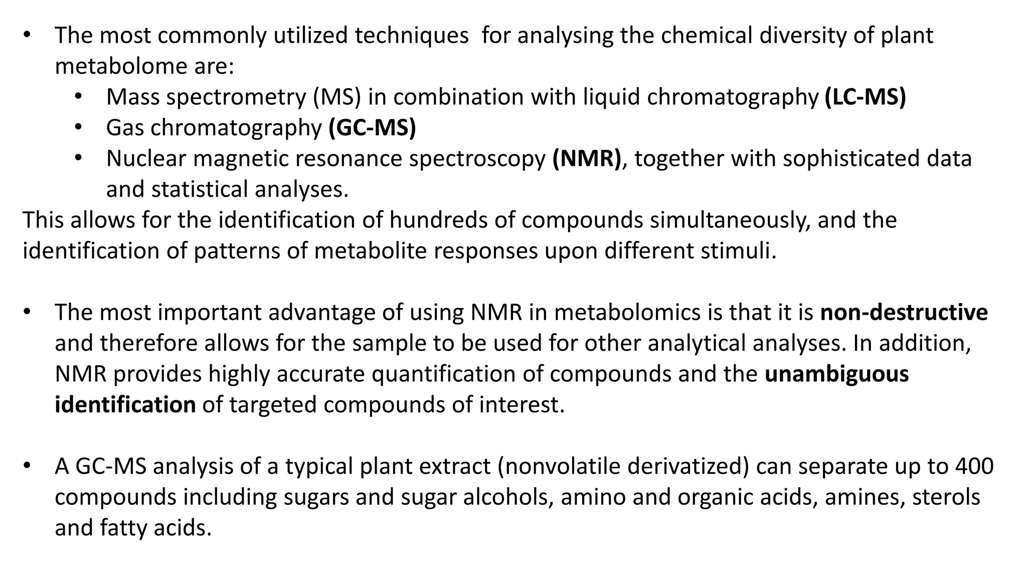 Emerging Applications of Metabolomics in the Field of Agricultural Biotechnology | PPTX