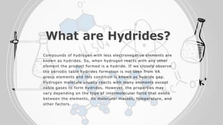 Applications of Metallic Hydrides | PPT