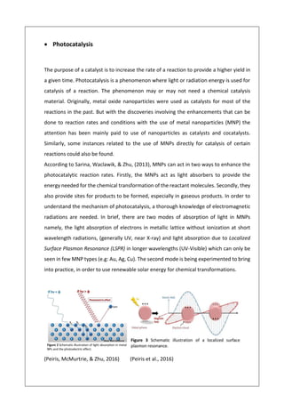 Applications of metal nanoparticles in photocatalysis | PDF