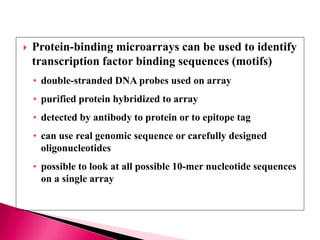 Applications of microarray | PPTX