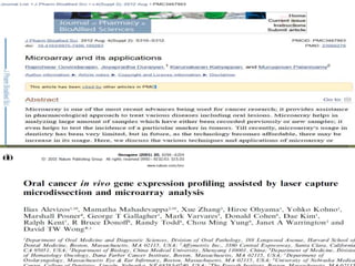 Applications of microarray | PPTX