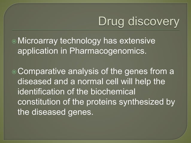 Applications Of Microarray Ppt