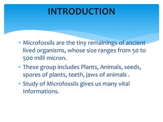 Applications of microfossils | PPTX