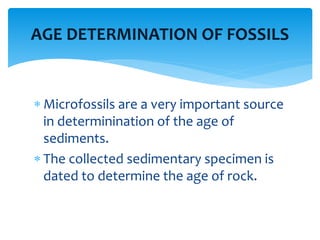 Applications of microfossils | PPTX