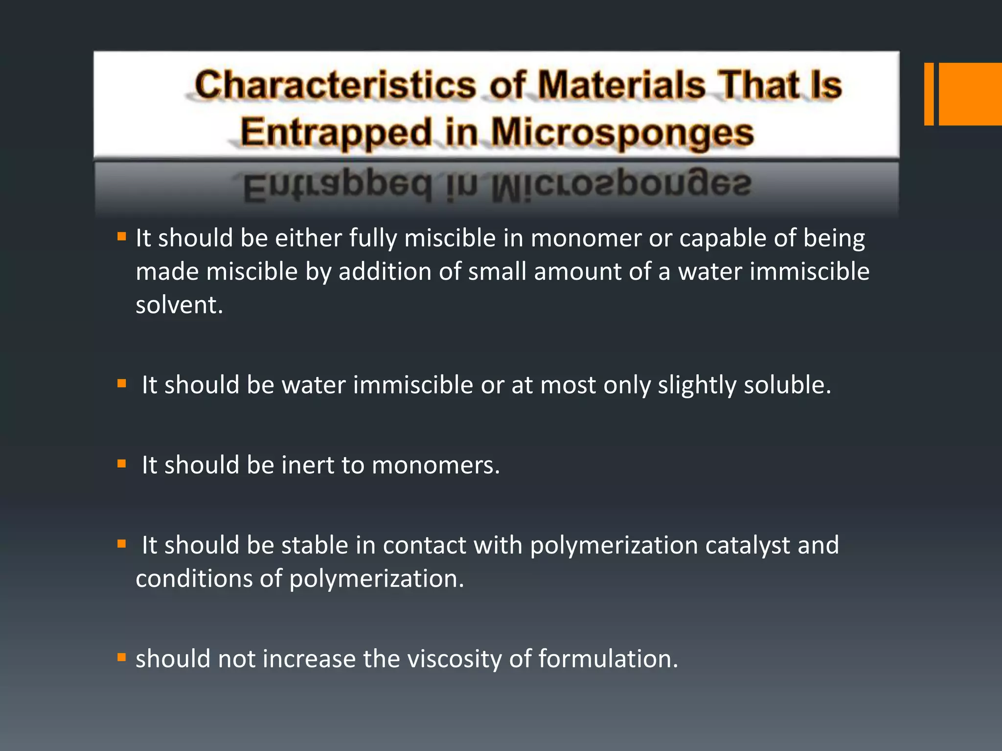 Applications of microsponge1 | PPTX