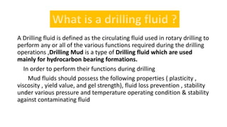 Applications of mud fluid ppt | PPT