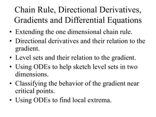 Applications of Multivariable Calculus.ppt