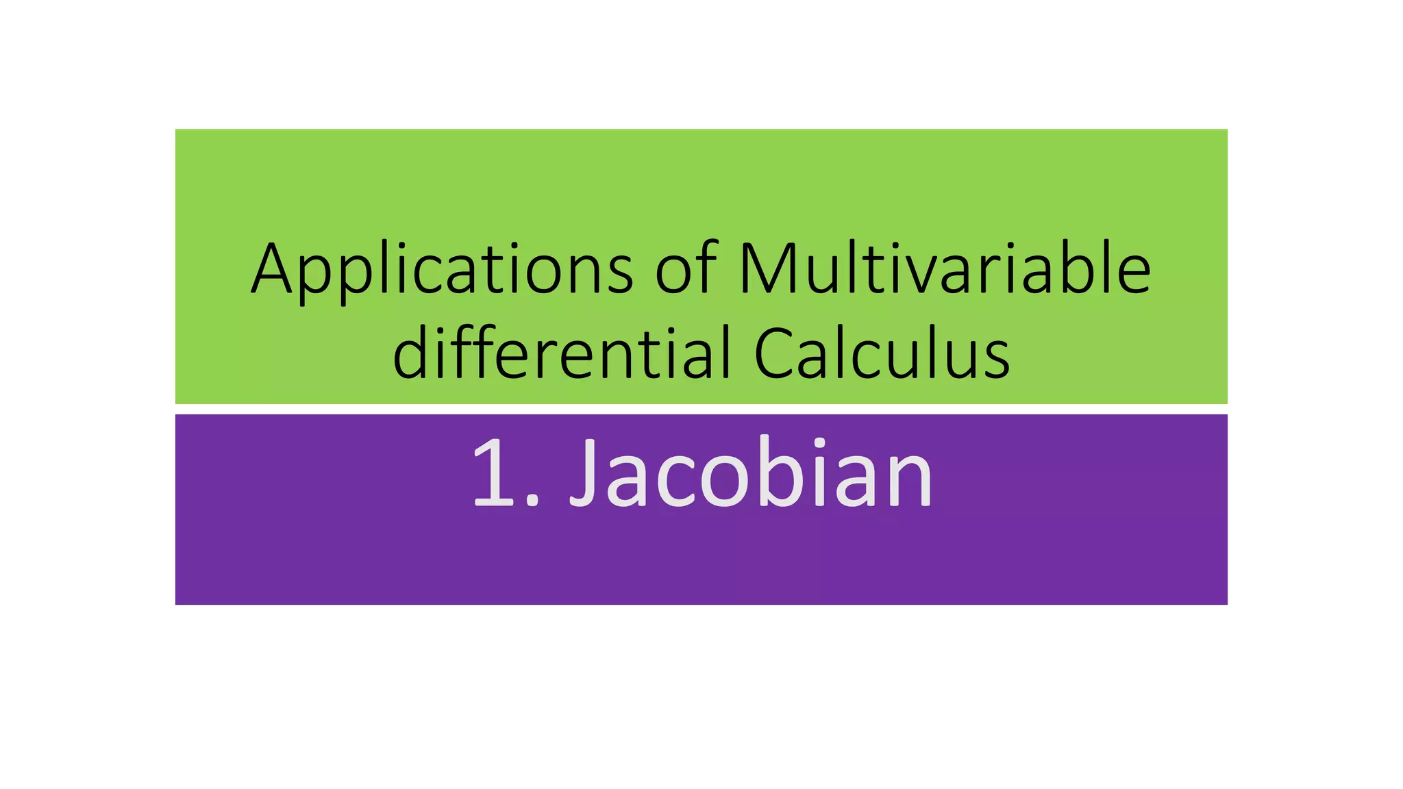 Applications of Multivariable differential Calculus.pptx