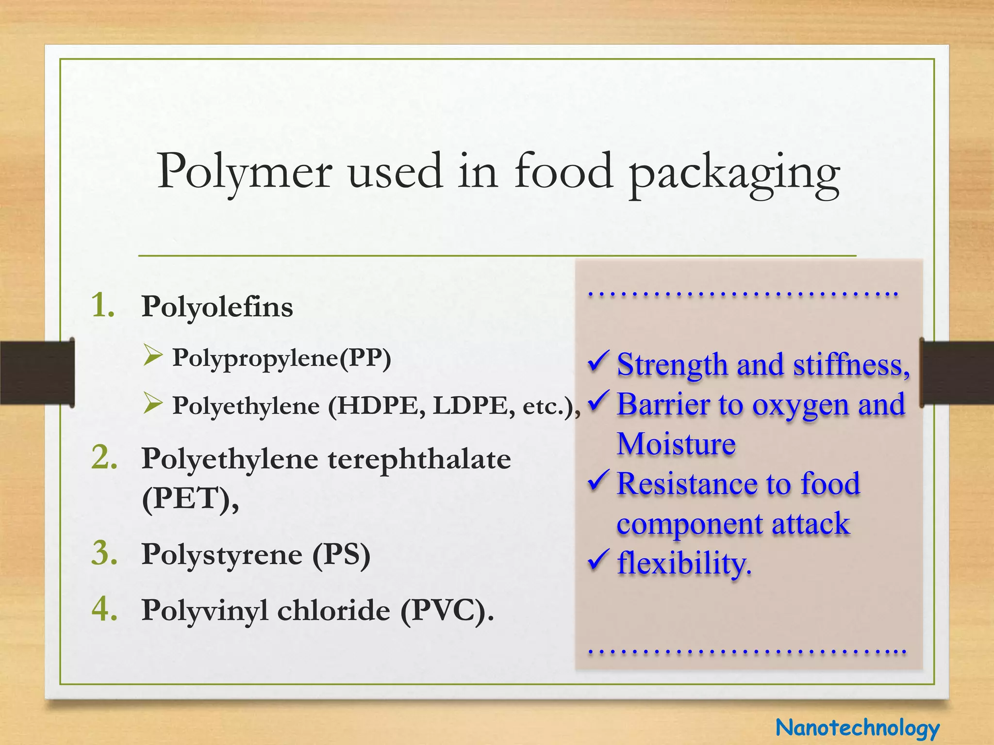 Applications of Nanotechnology in Food Packaging and Food Safety ...