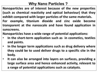 Applications of nanotechnology | PPTX