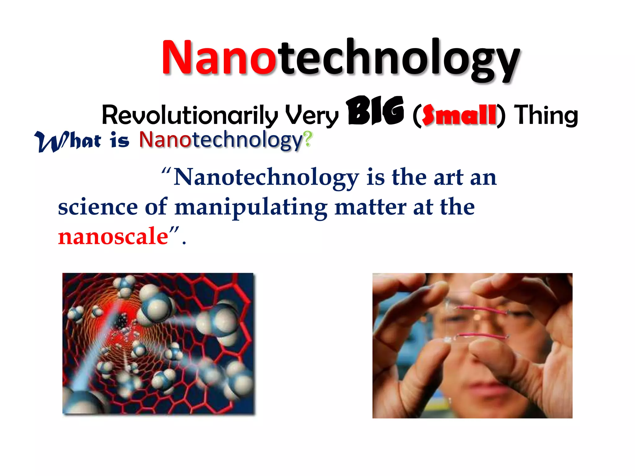 Applications of nanotechnology | PPTX