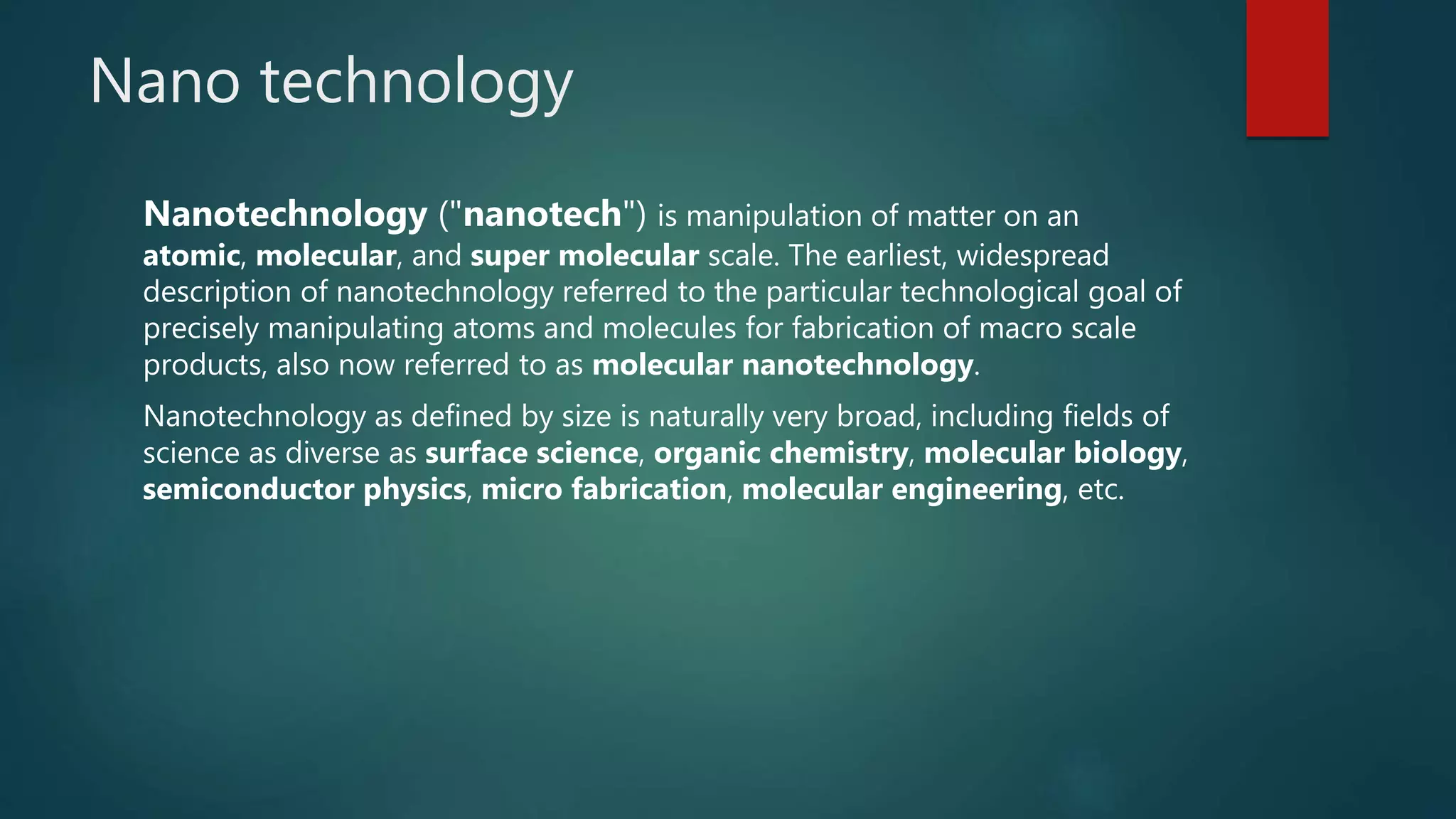 Applications of nano technology in enhanced oil recovery | PPTX
