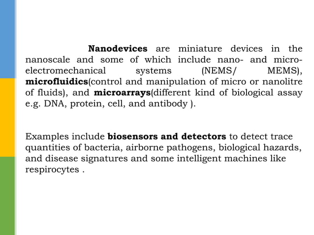 Applications of nano technology in pharmacy | PPTX | Chemistry | Science