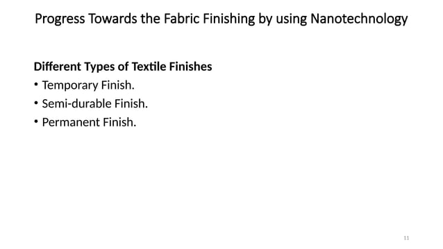 Applications of Nano technology in textiles.pptx