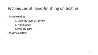 Applications of Nano technology in textiles.pptx
