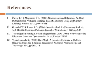 Applications of Neuroscience on Education | PPT