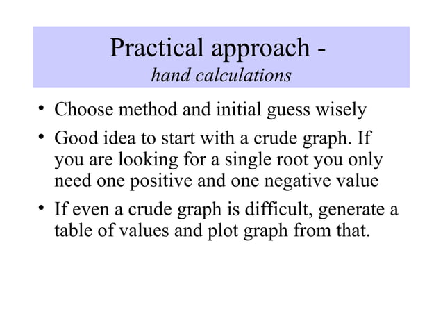 Applications of numerical methods | PPT
