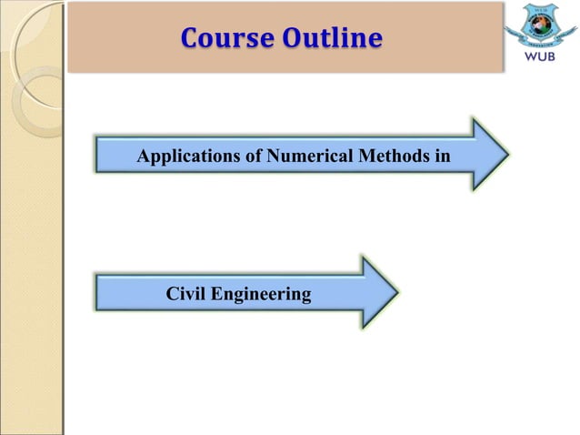 Applications of numerical methods in civil engineering | PPTX