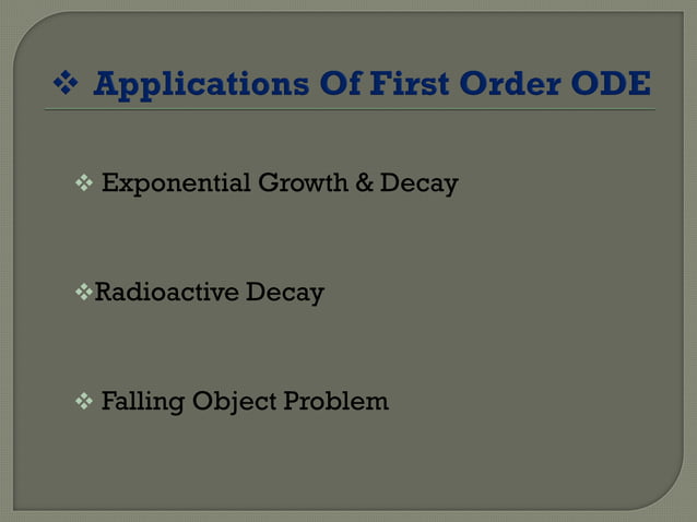 Applications of ode and matrices | PPT