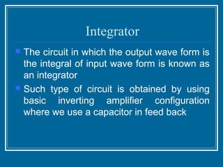 Applications of op amps | PPT