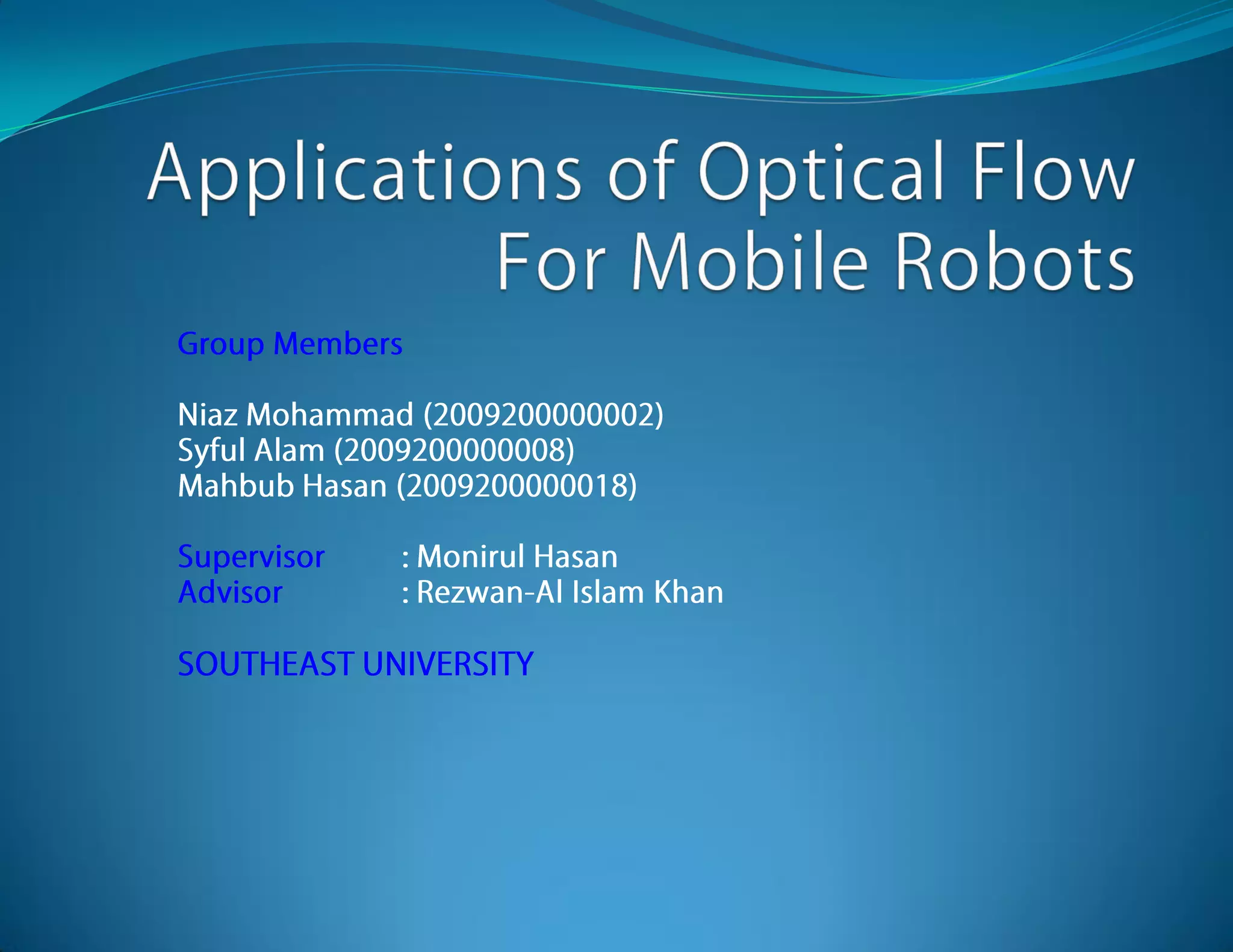 Vision Based Autonomous Mobile Robot Navigation | PPT