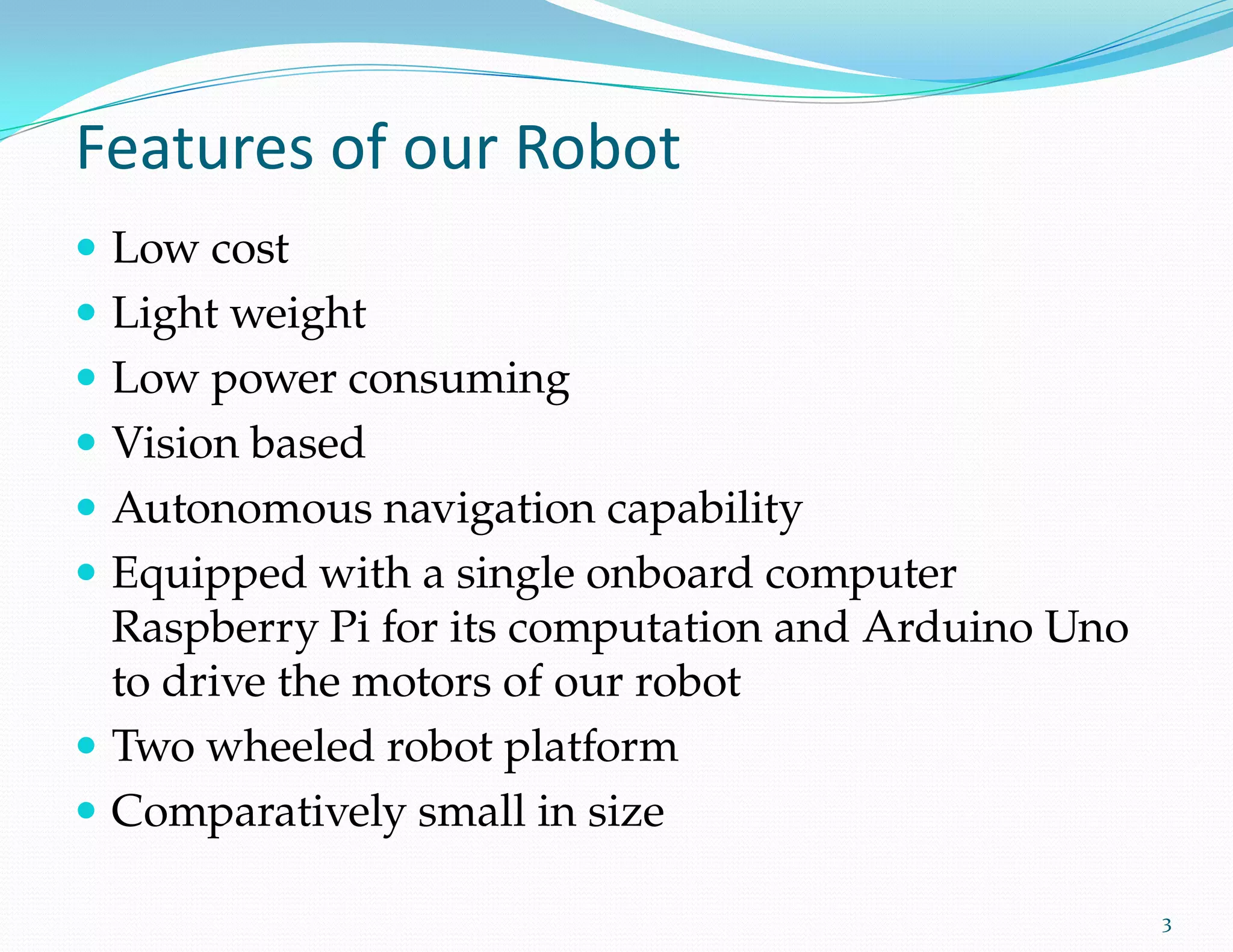 Vision Based Autonomous Mobile Robot Navigation | PPT