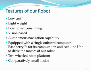 Vision Based Autonomous Mobile Robot Navigation | PPT