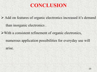 Applications of organic electronics | PPSX