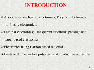 Applications of organic electronics | PPSX