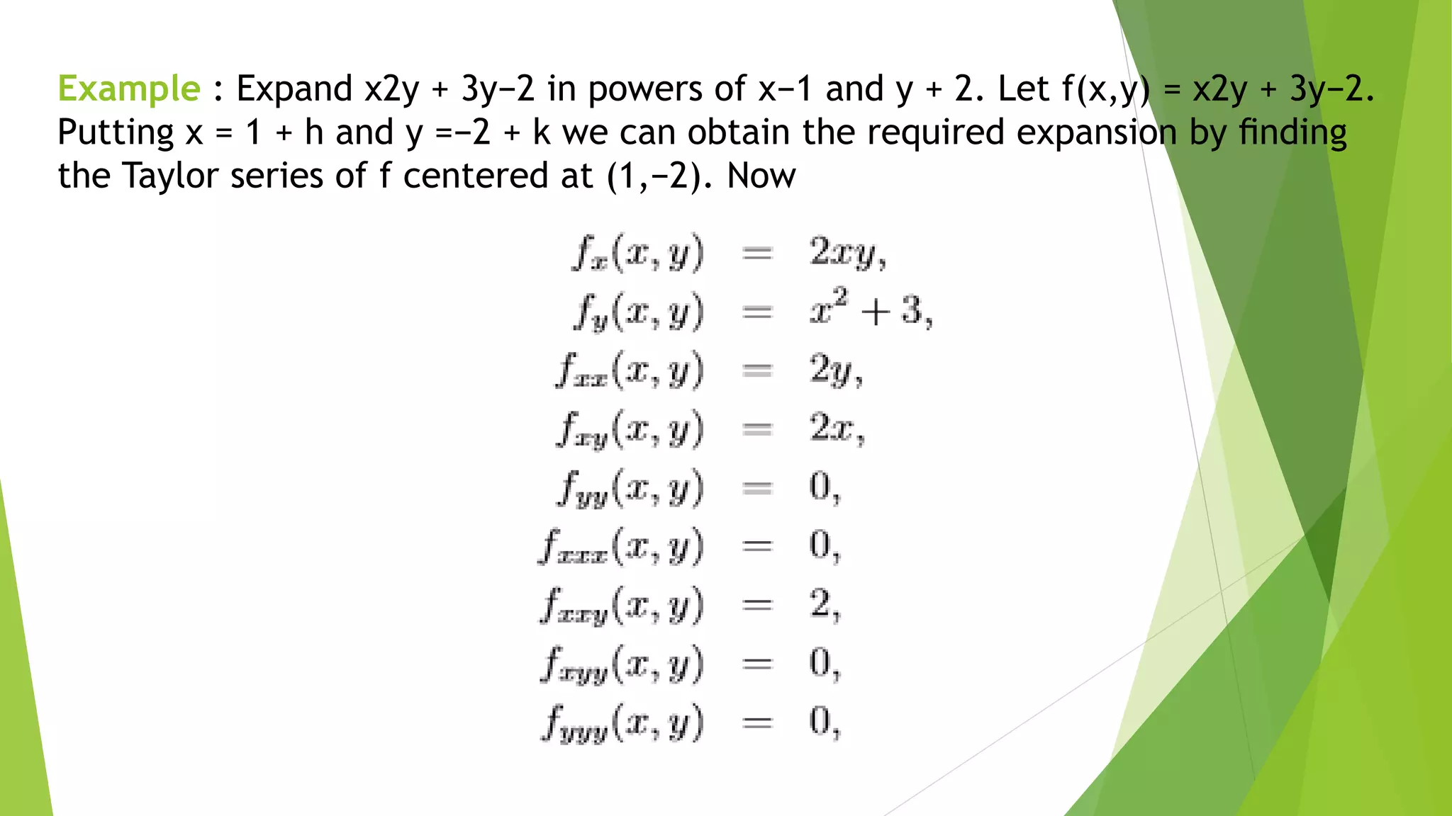 Applications Of Partial Differentiation Pptx