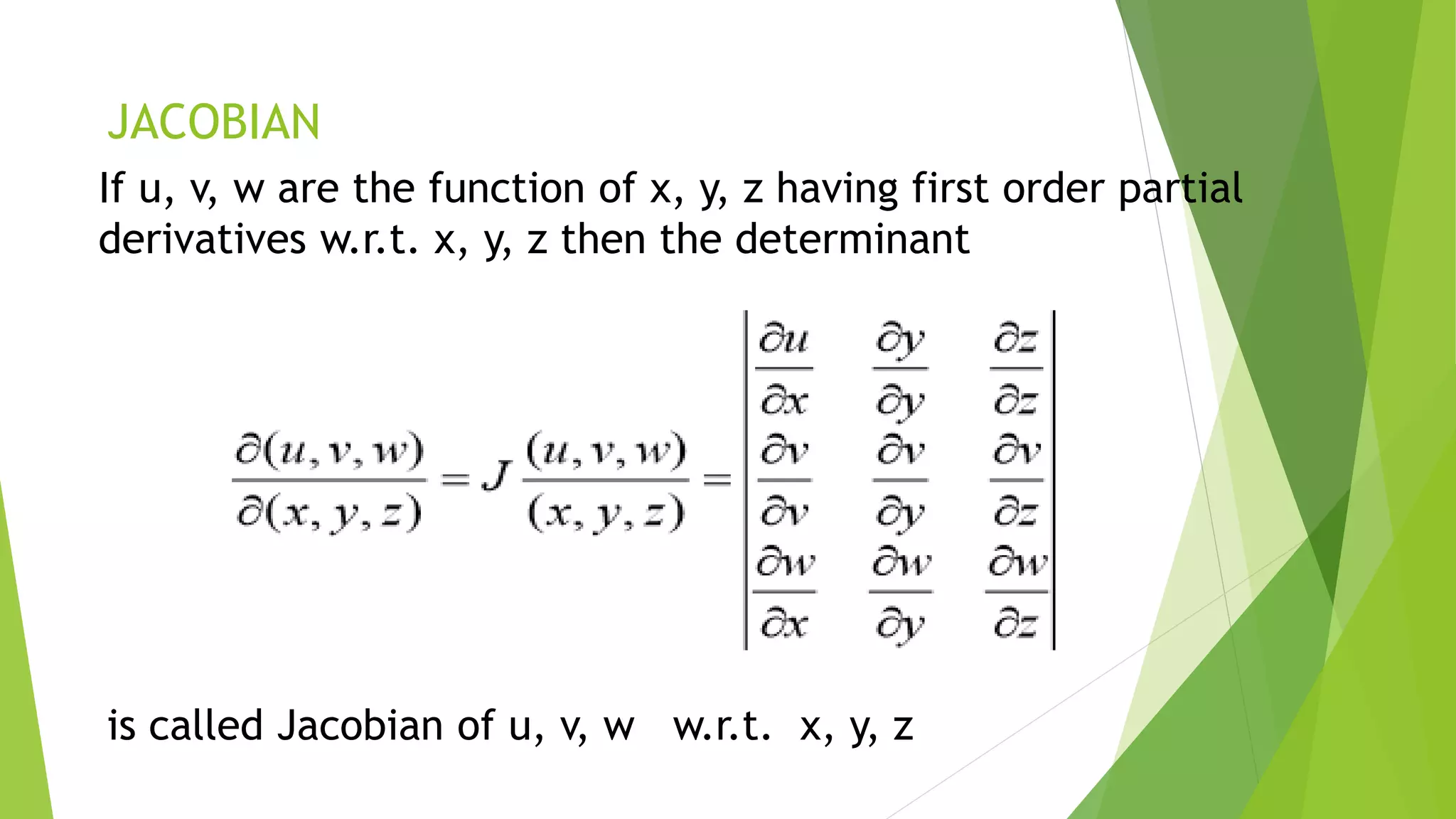 Applications of partial differentiation | PPTX