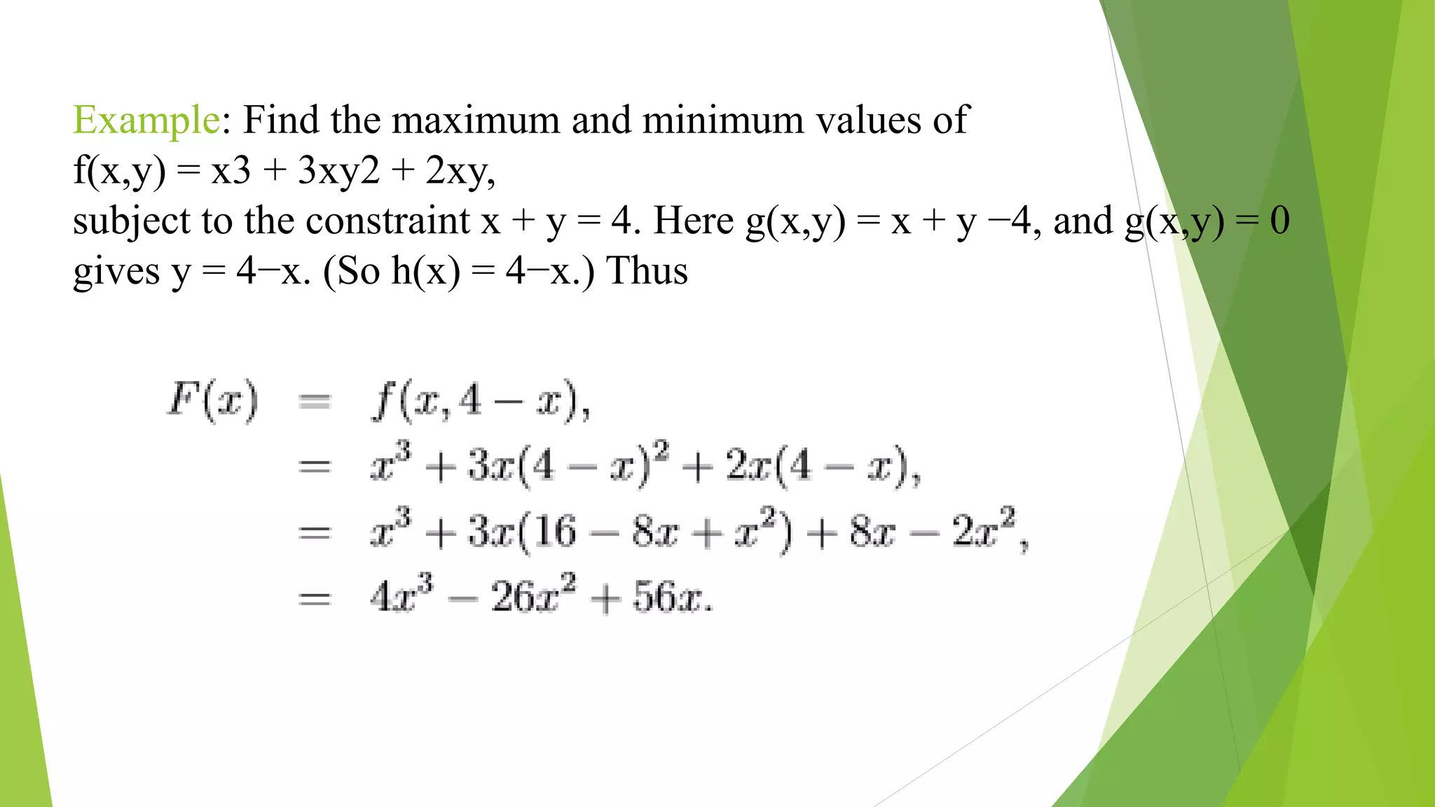 Applications of partial differentiation | PPTX