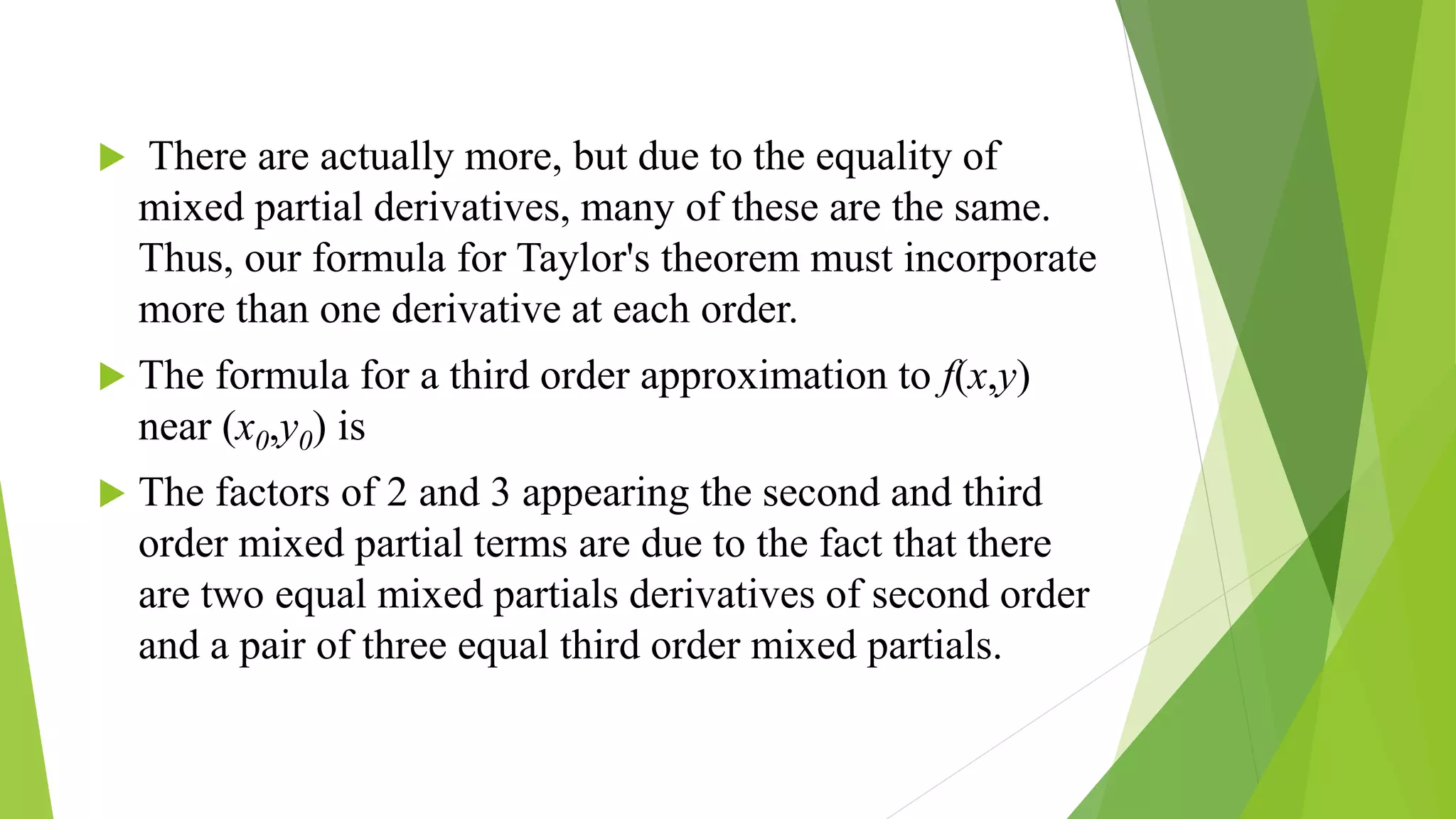 Applications of partial differentiation | PPTX