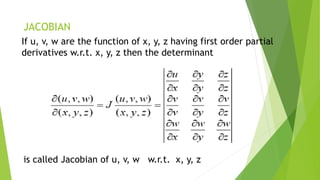 Applications of partial differentiation | PPTX