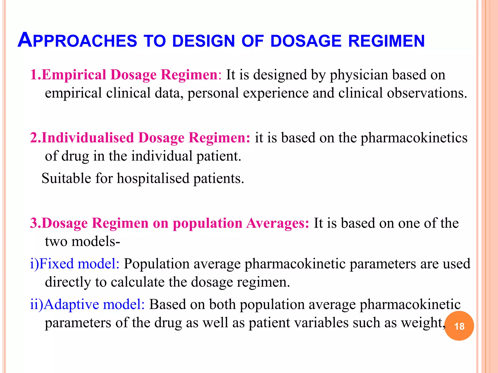 Applications of pharmacokinetics in new drug development,dosage form ...
