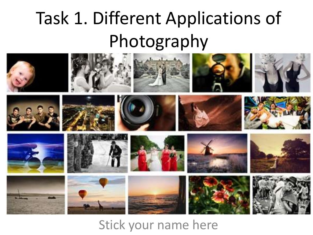 Applications of photography