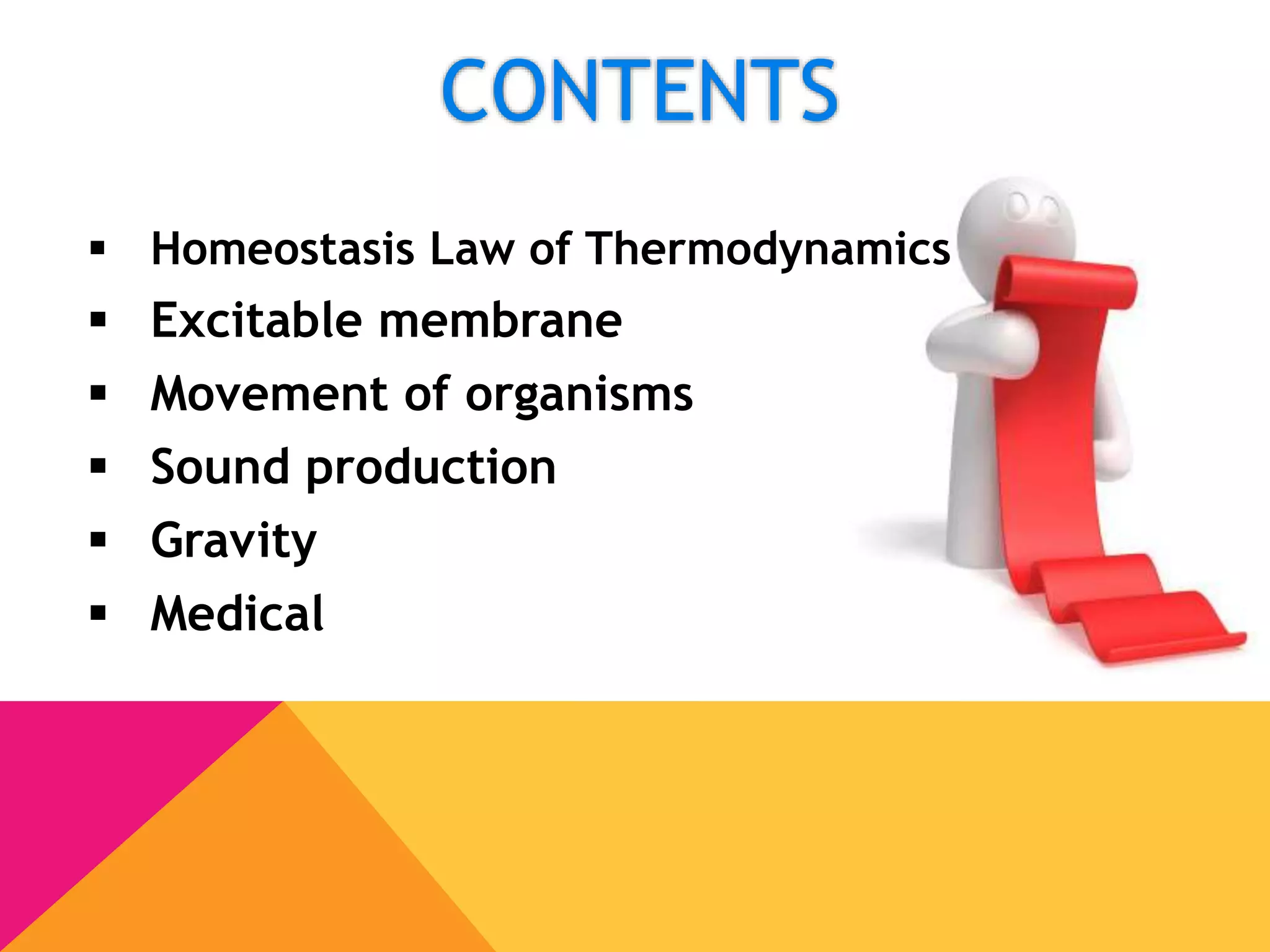 Applications of physics in biology | PPTX
