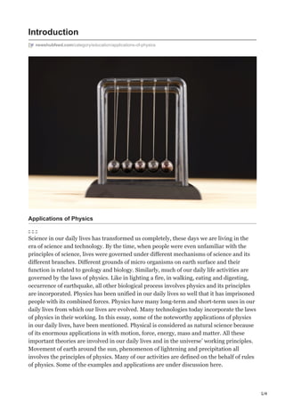 Applications of Physics | PDF