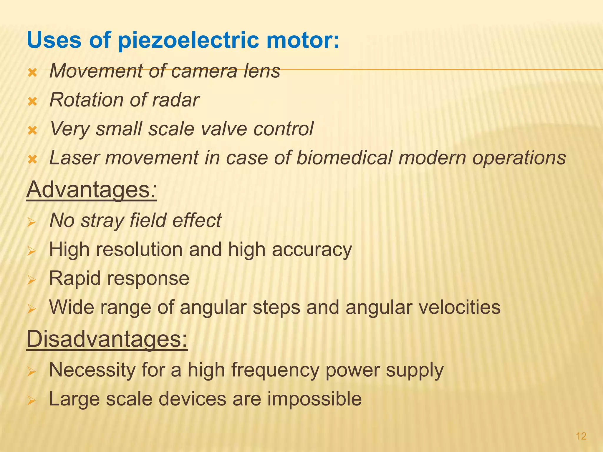 Applications of piezo-electricity | PPTX