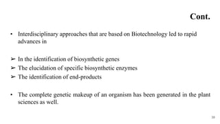Applications of plant biotechnology | PPTX