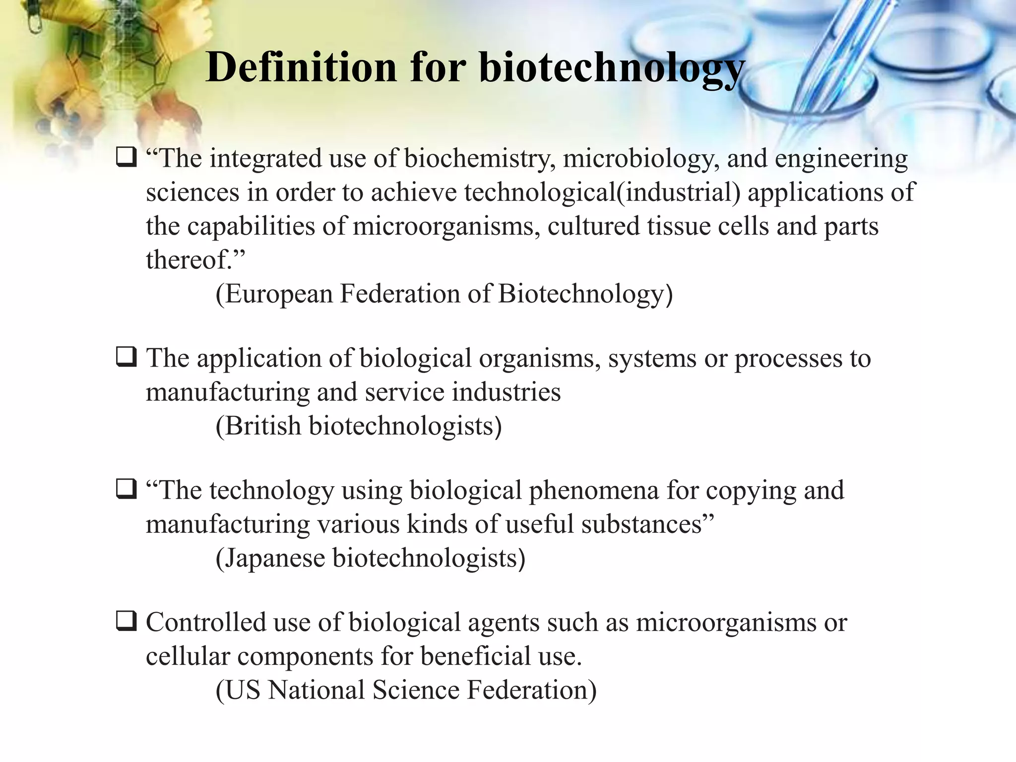 Applications of plant biotechnology | PPTX