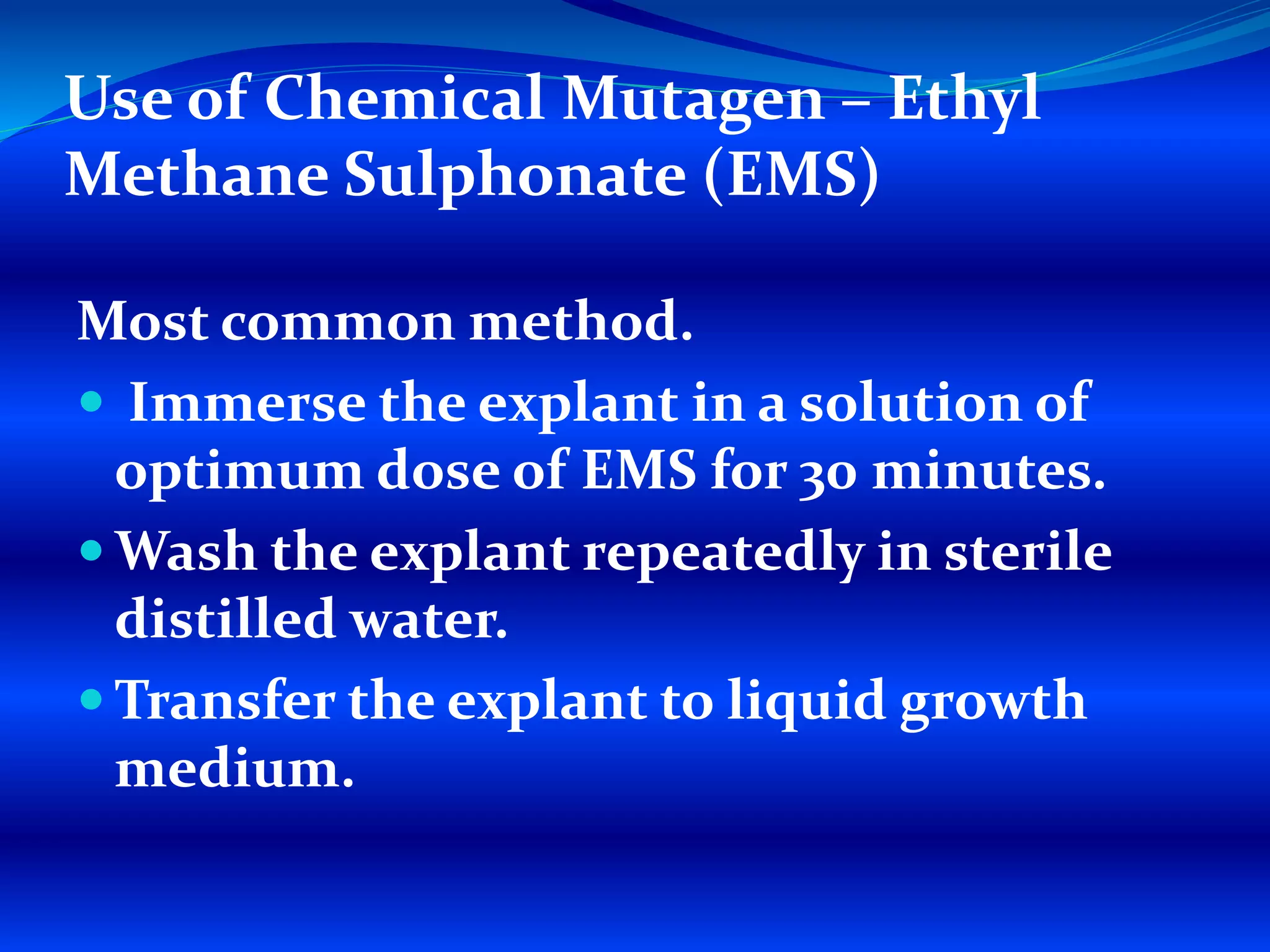 APPLICATIONS OF PLANT TISSUE CULTURE SMG | PPTX